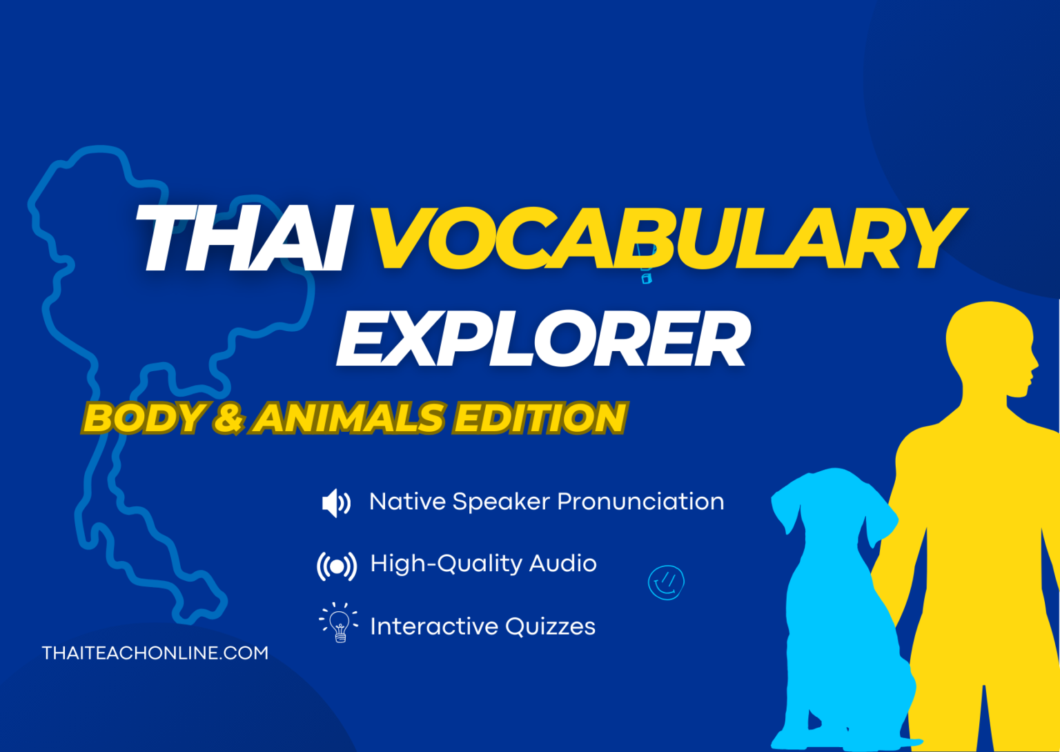 Thai Vocabulary Explorer : Body & Animals Edition – ThaiTeachOnline